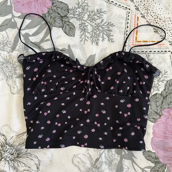 PacSun | Tops | Pacsun Floral Crop Tank | Poshmark